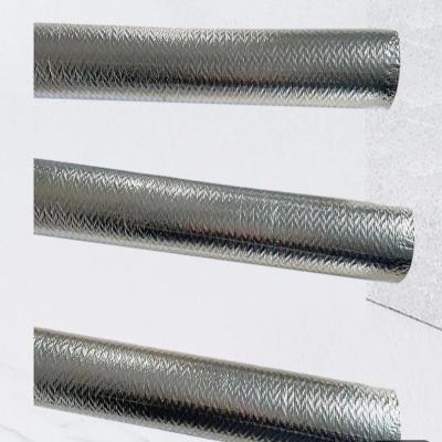 China Self Wrapping Wire Harness Sleeves Aluminum Foil Fiberglass Hose Sleeve for sale