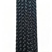China Black PET Wire Sleeve Anti Abrasion Expandable Braided Cable Sleeving Customized for sale