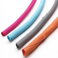 China Braided Self Wrapping Sleeve Wear Resistant Braided Cable Sleeve RoHS Compliant for sale