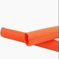 China Textile Woven Self Wrapping Sleeve Noise Reduction Self Closing Cable Sleeve Soft for sale