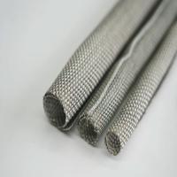 China Customized EMI Shielding Sleeve Flexible Tinned Copper Braided Sleeve Abrasion Resistant for sale