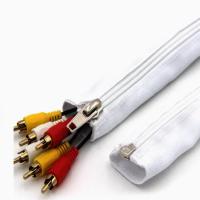 China Wear Resistant Zip Up Cable Sleeve Black Textile Cable Sleeve Customized for sale