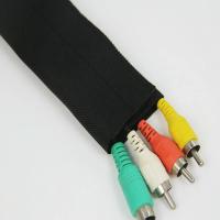 China Lightweight Velcro Cable Sleeve Wear Resistant Wrap Around Cable Sleeve Halogen Free for sale