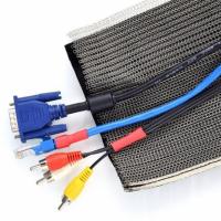 China Custom Sizes EMI Shielding Cable Sleeve Flexible Wire Harness Sleeve Quick Open for sale