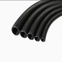 China Polyamide 12 Corrugated Flexible Conduit Anti Torsion Black Corrugated Conduit for sale