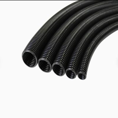 China Polyamide 12 Corrugated Flexible Conduit Anti Torsion Black Corrugated Conduit for sale