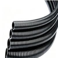 China Polyamide 12 Corrugated Flexible Conduit Anti Torsion Black Corrugated Conduit for sale