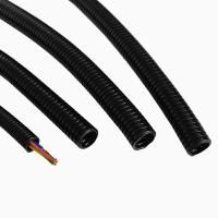 China PE / PP / PA Nylon Corrugated Flexible Conduit Custom Corrugated Cable Conduit for sale