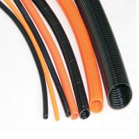 China PE / PP / PA Nylon Corrugated Flexible Conduit Custom Corrugated Cable Conduit for sale