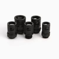 China Nylon Conduit Straight Connector Black Quick Connect Fittings Customized for sale