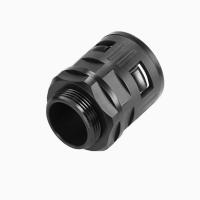 China Nylon Conduit Straight Connector Black Quick Connect Fittings Customized for sale