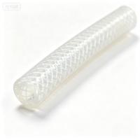 China Reinforced Silicone Rubber Tubing 600V Braided Silicone Tubing Food Grade for sale