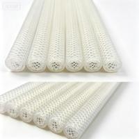 China Reinforced Silicone Rubber Tubing 600V Braided Silicone Tubing Food Grade for sale
