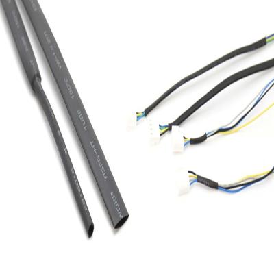 China Halogen Free Heat Shrinkable Tubes Environmental High Temperature Heat Shrink Tubing Black for sale