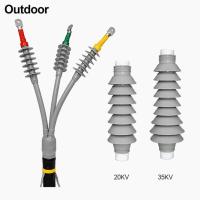 China Outdoor Medium Voltage Cable Termination 35kV Cold Shrink Termination Kit UV Resistant for sale