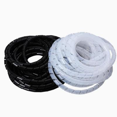 China Fire Retardant Spiral Wrapping Band PE Spiral Sleeve Cable Cover Customized for sale