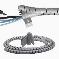 China Flexible Spiral Wrap Sleeving PE Spiral Cable Sleeve For Cable Protection for sale