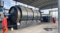 China 40000 KG Weight Pyrolysis Equipment for Recycling Waste Tire Plastic to Fuel Oil for sale