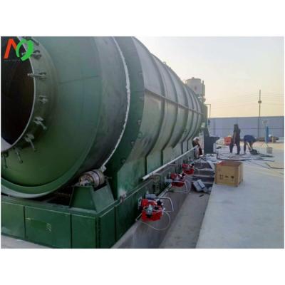 China 30000 KG Weight Rubber Pyrolysis Plant for Pyrolyzing Tyre Granules into Pyrolysis Oil for sale