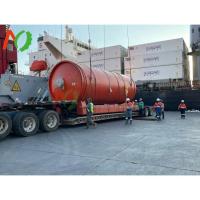 China Refine Pyrolysis Oil Carbon Black and Steel Wire with Small Capacity Pyrolysis Plant for sale