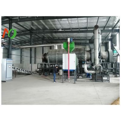 China Biomass Biochar Continuous Carbonization Furnace for 4 KW Power and 2 Workers/Shift for sale