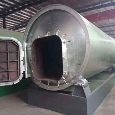 China Customized Furnace Door 15T Waste Tire to Fuel Oil Machine for Recycling Solution for sale