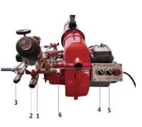 China 60KG/Hour Oil Consumption Industrial Dual Fuel Burner with CE / ISO9001 Certification for sale
