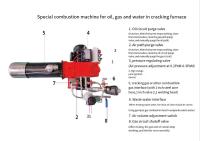 China 60KG/Hour Oil Consumption Industrial Dual Fuel Burner with CE / ISO9001 Certification for sale