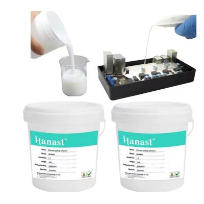 China 55 Shore A Silicone Potting Compound For Electronics  Glue Adhesive 1:1 2 Parts Heat Conductive Potting for sale