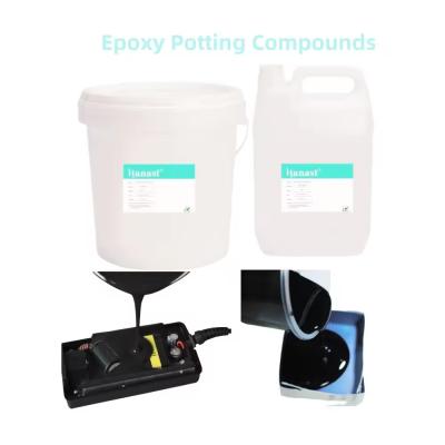 China Thermally Conductive Black Potting Compound Epoxy Resin Glue Material Low Viscosity for sale