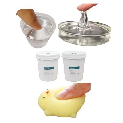 China Food Safe Liquid Silicone 200KG Squishy Bulk Silicone Rubber Gel Liquid 1:1 For Craft Toys for sale