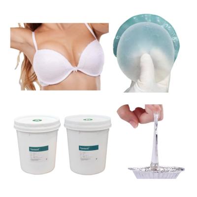 China Food Grade Squishy Silicone Gel Platinum Based Silicone For Women's Breast Pad for sale