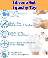 China Silicone Squeeze Toys Slow Rebound Non-toxic Custom Food Grade Platinum Curing Silicone Gel for sale