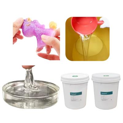 China Professional Silicone Manufacturing Transparent Silicone Gel Soft Two-Component Squishy Silicone 1:1 For Stress Relief Silicone Gel Toys Material for sale