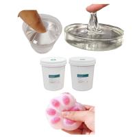 China Food Safe Liquid Silicone 200KG Squishy Bulk Silicone Rubber Gel Liquid 1:1 For Craft Toys for sale