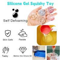 China Food Safe Liquid Silicone 200KG Squishy Bulk Silicone Rubber Gel Liquid 1:1 For Craft Toys for sale