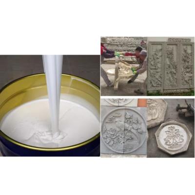 China Translucent Mold RTV2 Silicone Rubber Good Adsorption Silicone Rubber Liquid 100:2  Building Materials Industry Plaster Cement Molds Making for sale