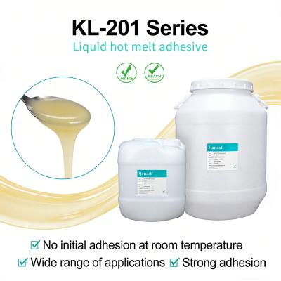 China Electronic Grade KL-201 Liquid Hot Melt - High Peel Strength for FPC & Shielding Materials for sale