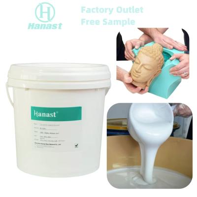 China 25 Shore A Tin Cure Silicone 100:2 Liquid Silicone For Statues And Artificial Stone Translucent Silicone Rubber Industrial Grade for sale