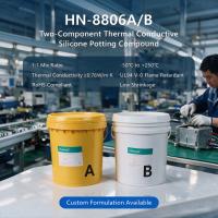 China High Thermal Conductivity Silicone Potting Compound with Flame Retardant UL 94 V-0 and 1:1 Mix Ratio for EV & ESS for sale