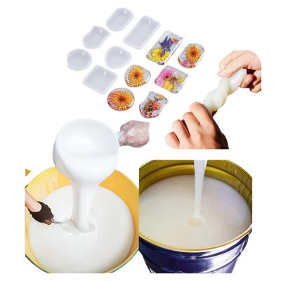 China 15 Shore A 1:1 Easy Demolding Platinum Silicone Rubber Liquid Silicone for Candle Molds Making for sale