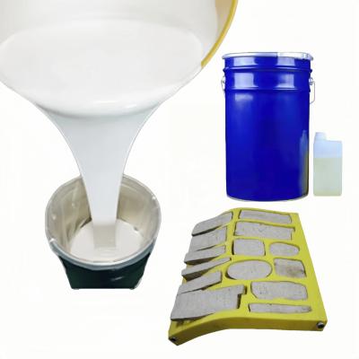 China 20 Shore A Tin Cure Silicone Rubber with 100:2 Mix Ratio for Cement Wall Tile Molds and RTV-2 Liquid Silicone Applications for sale