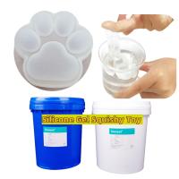 China Ultra Soft 0 Shore A Squishy Silicone Gel 1:1 Child Safe Transparent for Pop It Sensory Fidget Toys for sale