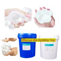 China Ultra Soft 0 Shore A Squishy Silicone Gel 1:1 Child Safe Transparent for Pop It Sensory Fidget Toys for sale