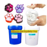 China Skin Safe Moldable Squishy Silicone Gel 1:1 Bulk Supply for DIY Stress Relief Toys Crafts for sale