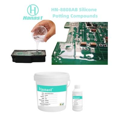 China Soft Shore A 25 Two Part Silicone Potting Gel with 10:1 Mix Ratio for Room Temperature Cure in Solar Inverters for sale