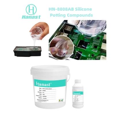 China Water Clear RTV Silicone Potting Compound 10:1 High Dielectric Strength For LED Module IP68 Waterproof Encapsulation for sale