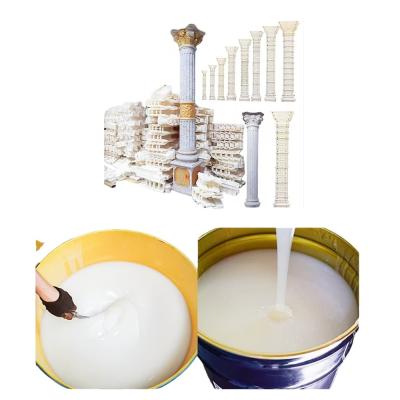 China Hardness 40 Platinum Cure Liquid Silicone Rubber for Artificial Stone Mold Wall Tile for sale
