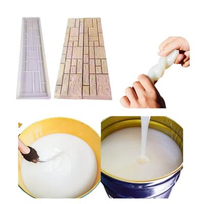 China Zero Inhibition Heat Resistant Platinum Cure Silicone Rubber 40 Shore A 19 kN/m 1:1 for Architectural Concrete Molds for sale