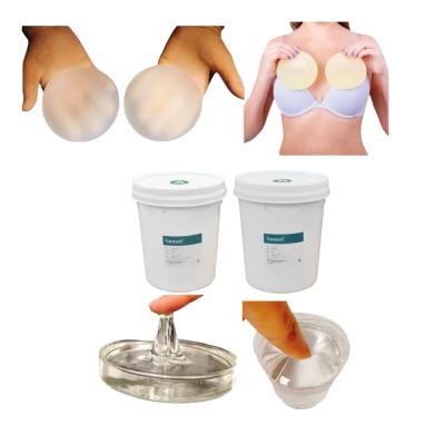 China Lifelike Squishy Silicone Gel 1:1 Adjustable Hardness Non Corrosive for Prosthetic Breast pad for sale